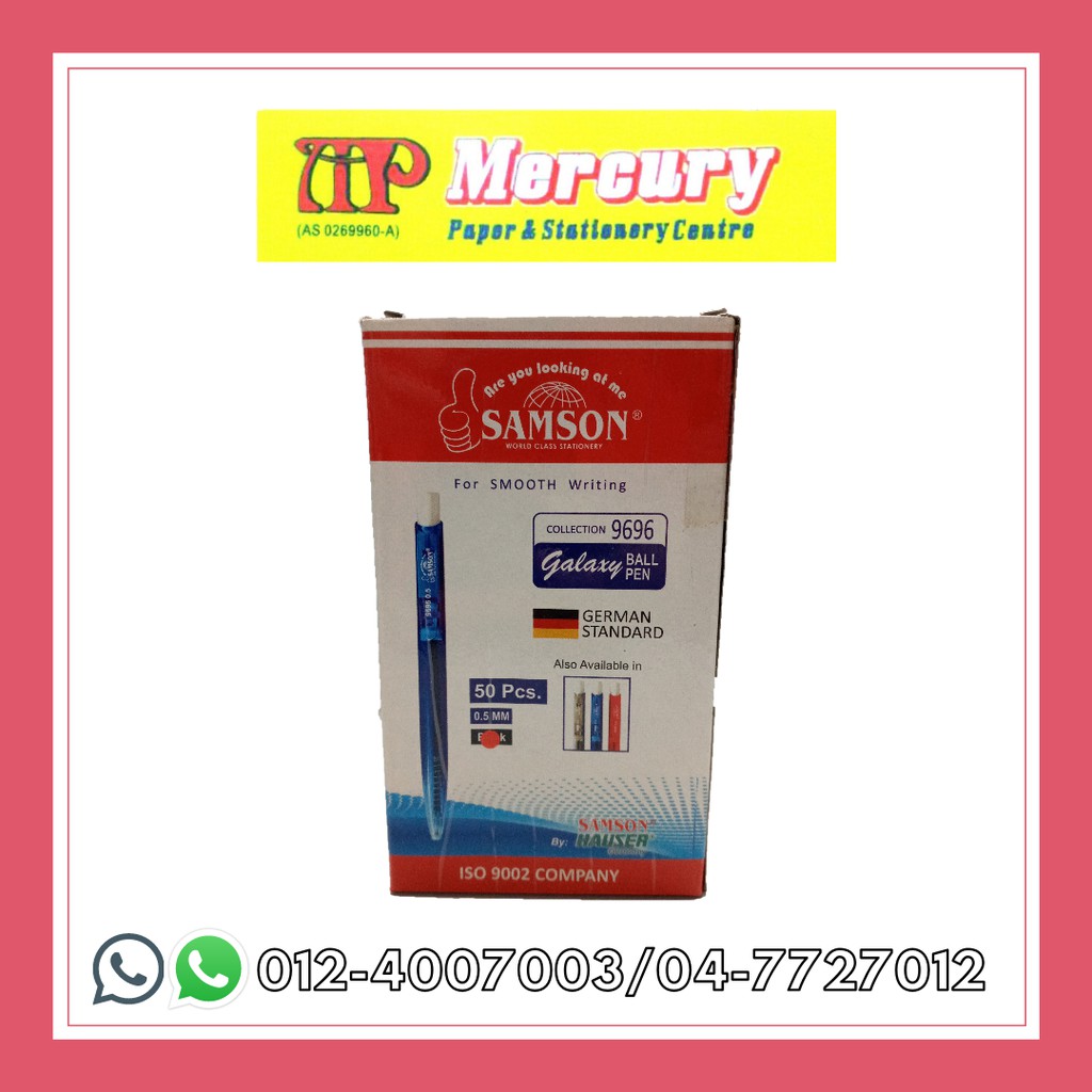 Samson Ball Pen 0.5mm (50pcs/box) | Shopee Malaysia