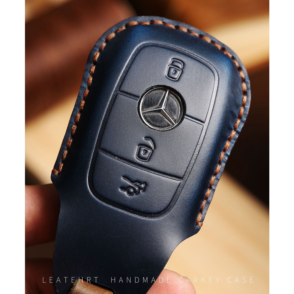 Mercedes Benz Handmade Leather Key Cover A C E S Class CLK GLE GLB W164 ...