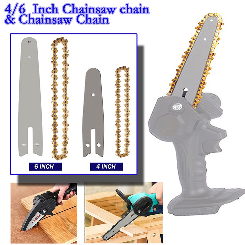 【Hot Style】4/6/8/12/16 Inch Gold Chain Guide Electric Chainsaw Chains ...