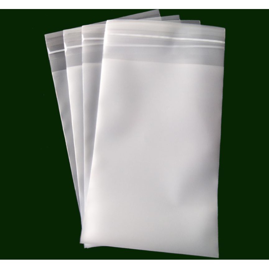 CPE 15cm*24cm+3 Frosted self-adhesive plastic bag 100pcs 蒙砂自封袋 7丝 ...