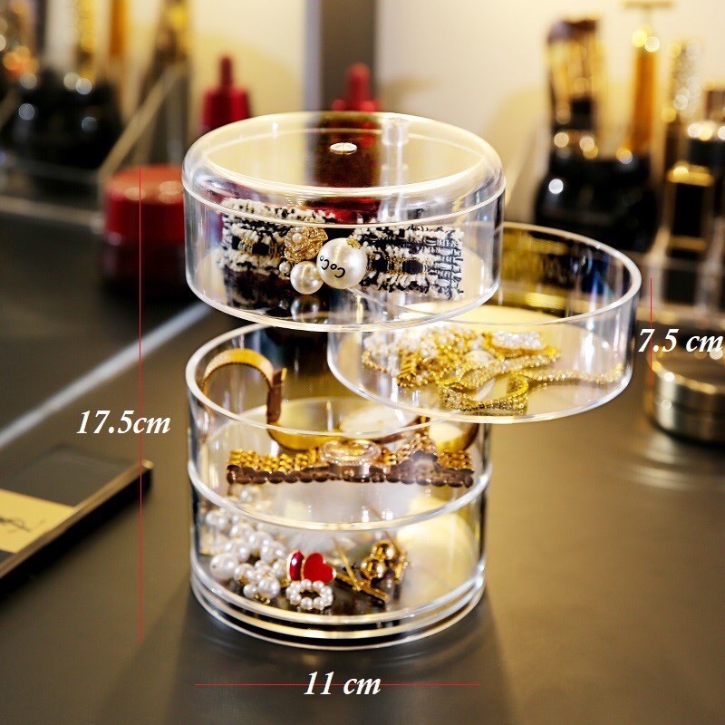 storage storage box 4 layers Jewelry Organizer Drawer Holder Box ...