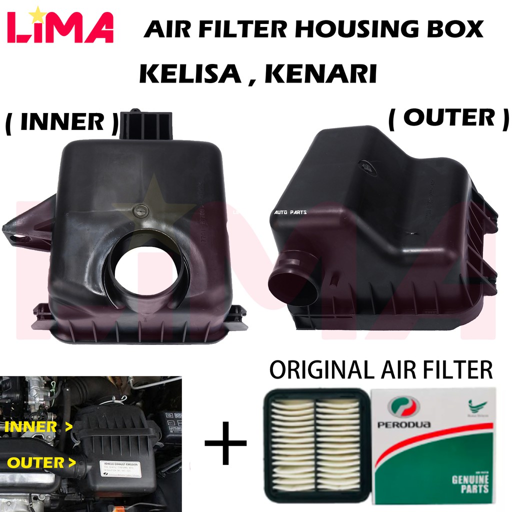 PERODUA KELISA , KENARI AIR FILTER HOUSING BOX , AIR FILTER CASING ...