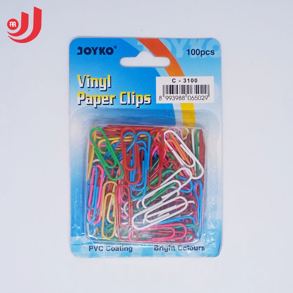 Joyko Colorful Paper Clips (Vinyl Paper Clips JOYKO) | Shopee Malaysia