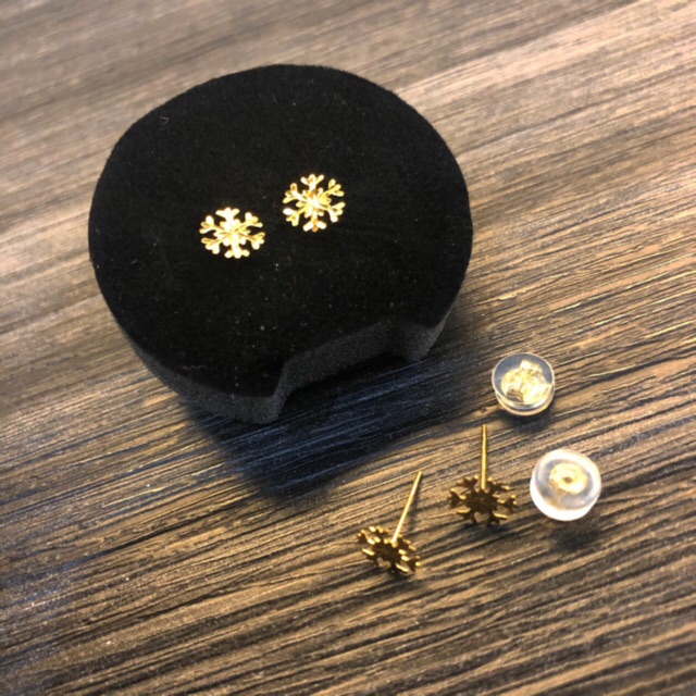 Subang paku Little Starflakes emas750 tulen | Shopee Malaysia