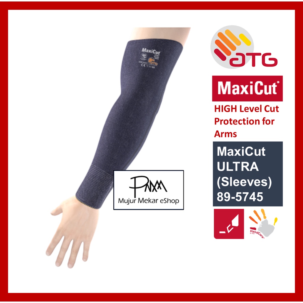 ATG MaxiCut ULTRA 89-5745 Anti-Cut SLEEVES - Cut resistance protection ...