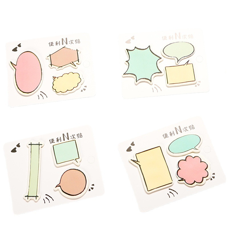 Creative Chat Box Sticky Notes Chat Bubbles Memo Pad Sticker Dialog ...