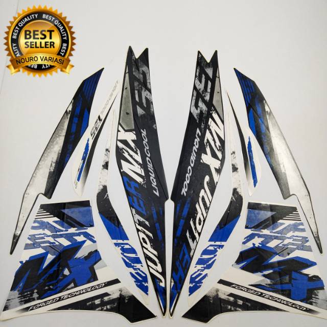 HITAM PUTIH Yamaha Jupiter mx new 135 2014 Motorcycle striping Sticker ...