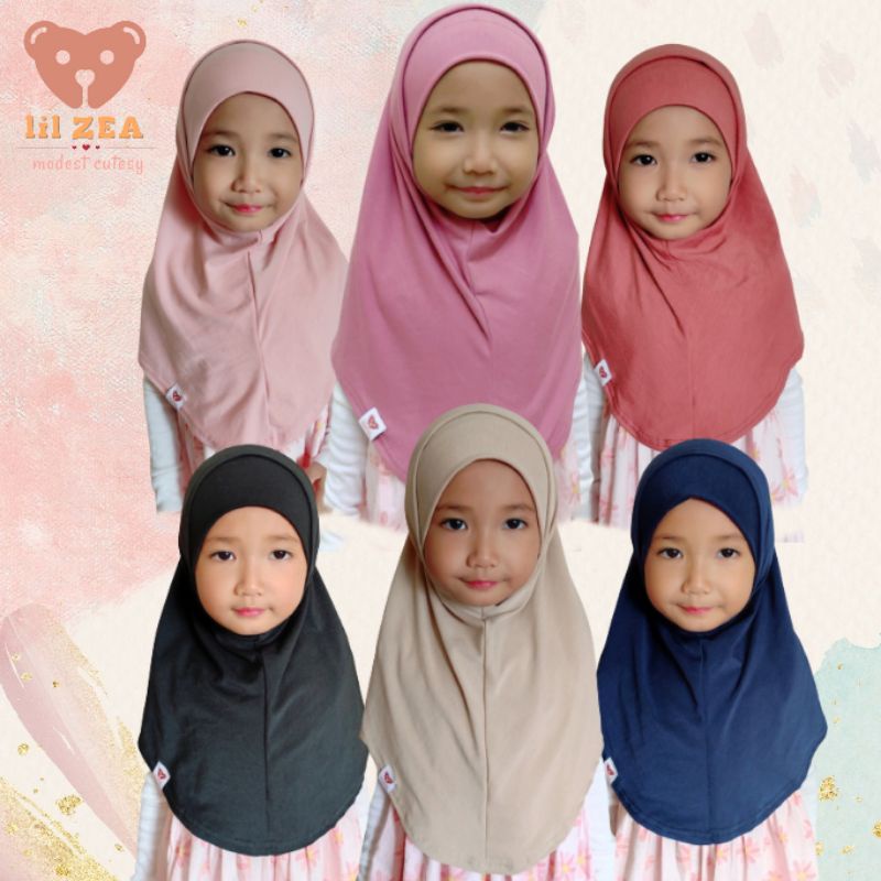 [READY STOCK] lil ZEA Kids Hijab Premium Cotton Lycra Syria Hijab ...