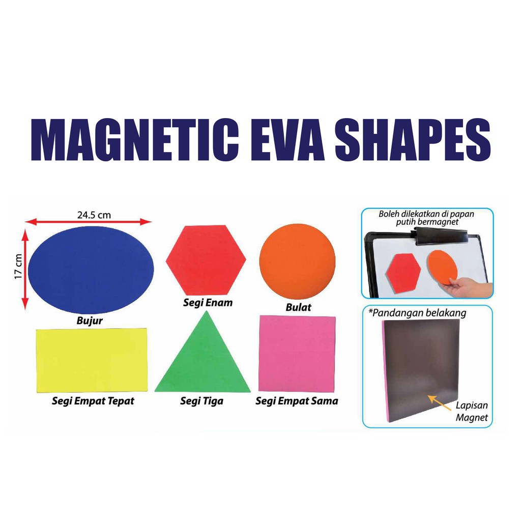 Magnetic EVA Shapes (18's) | Shopee Malaysia