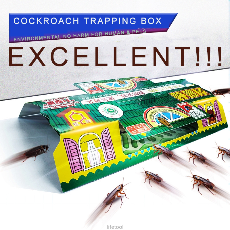 Catching Cockroach Trap Sticker Paper Crepe Insecticide Insect Killer ...