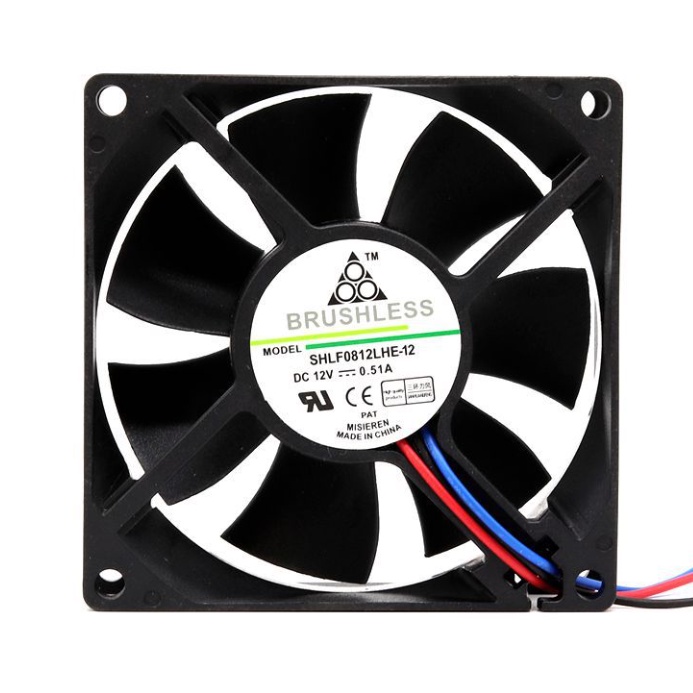 12V 8CM 8025 4000RPM 4-Pin PWM Cooling Fan 0.51A PC CPU Cooler Fan ...