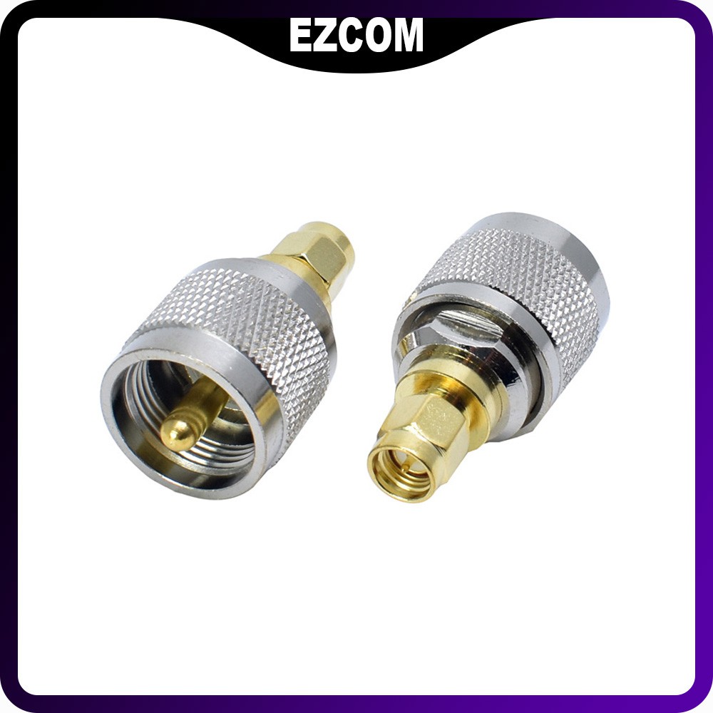 EZCOM M Male SMA Male Connector Adapter Convert Converter Walkie Talkie ...