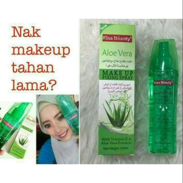KISS BEAUTY MAKEUP FIXING SETTING SPRAY ALOE VERA | Shopee Malaysia