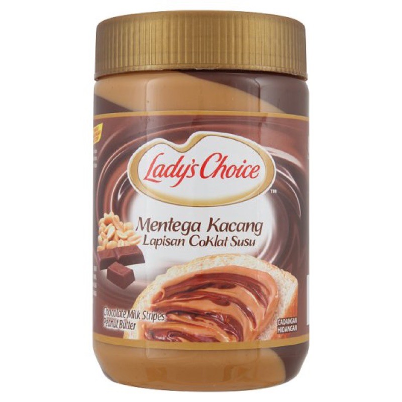 Lady's Choice Chocolate Milk Stripes Peanut Butter 530g | Shopee Malaysia