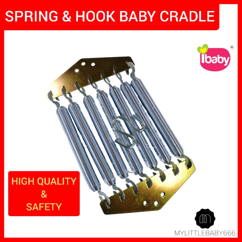 BABY CRADLE SPRING 7 PCS + 1 HOOK BABY CRADLE / BUAIAN BAYI I-BABY ...