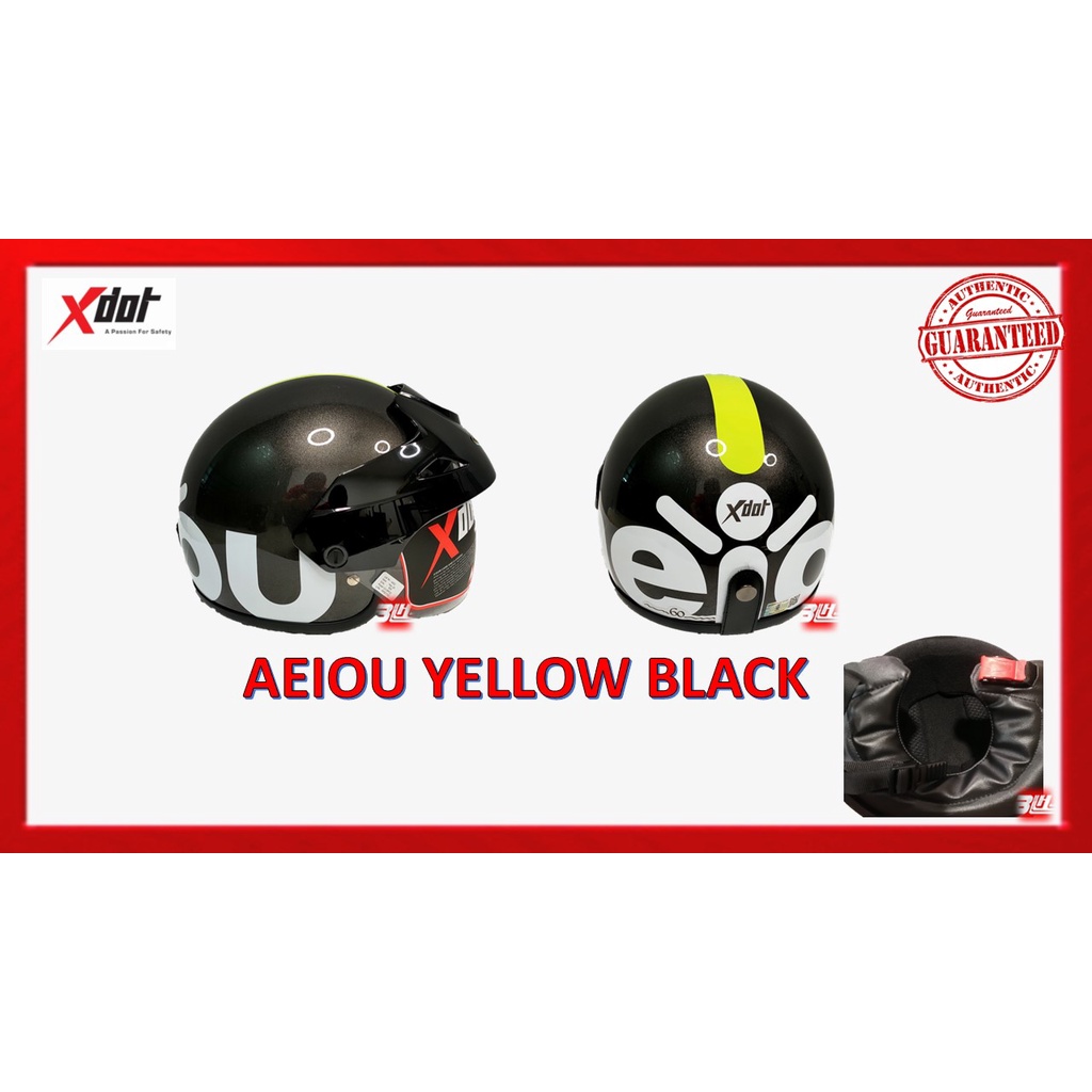 HELMET Xdot G118 Steng with visor SIRIM APPROVE with CLIP 60cm L SIZE X ...