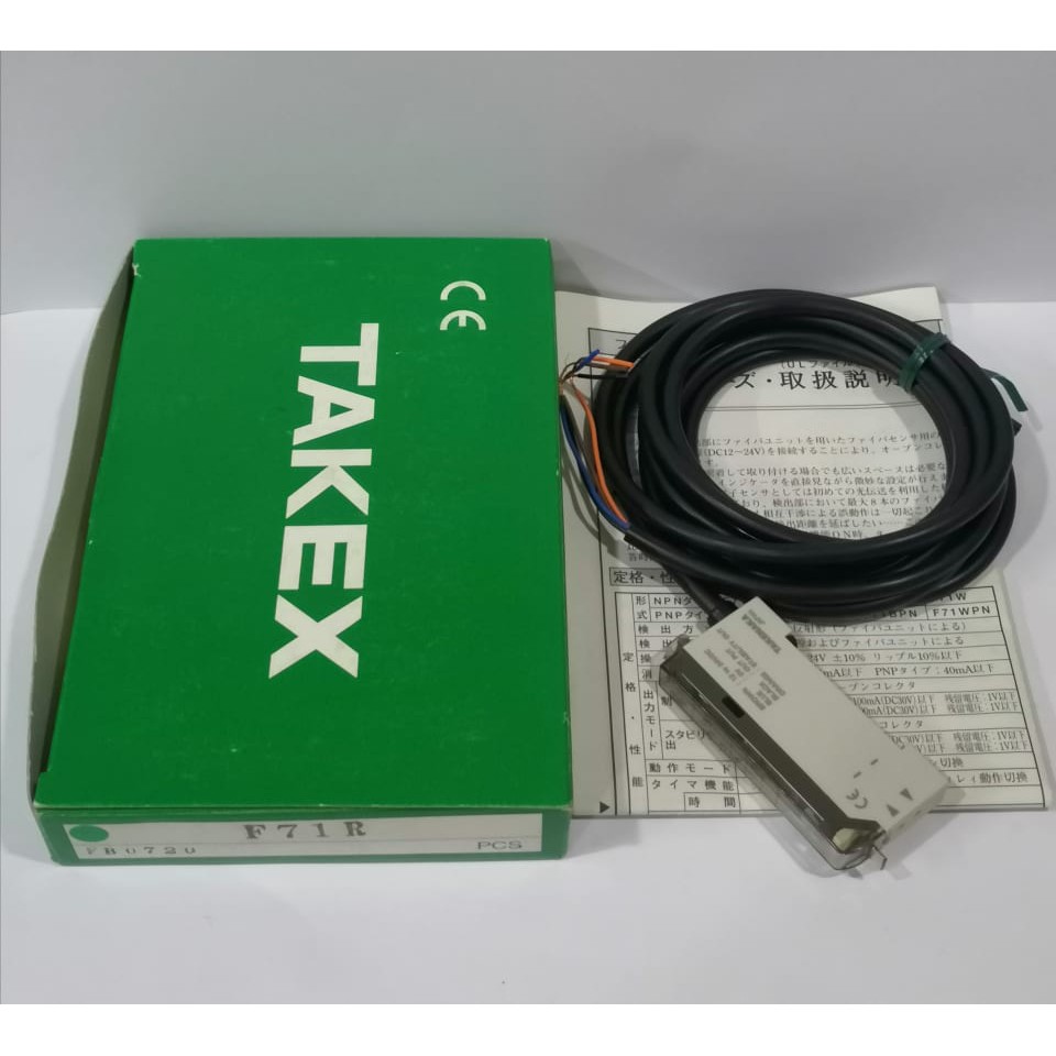 TAKEX F71R Fiber Sensor Amplifier Unit , Input Volt12-24VDC | Shopee ...
