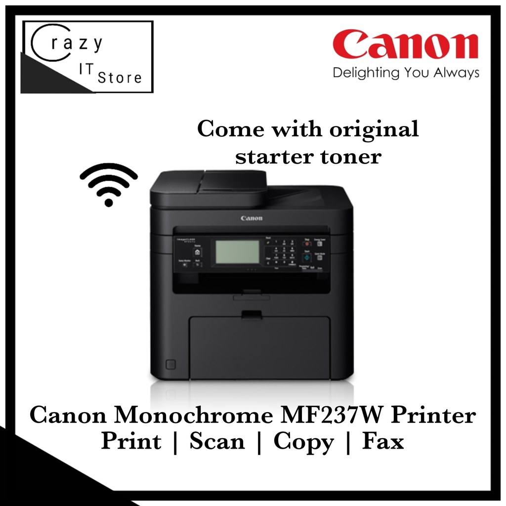 Canon imageClass MF237W Laser Printer (Print/Scan/Copy/Fax/Wireless/ADF) | Shopee Malaysia