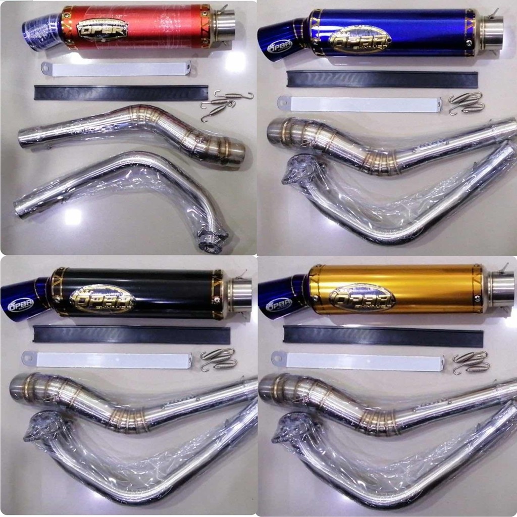 EXHAUST PIPE RACING OPBR - Y15ZR (32MM) ( BLACK / GOLD / RED / BLUE ...