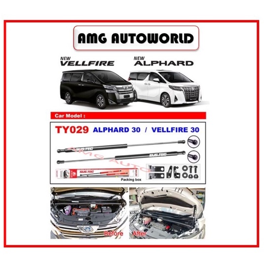 TOYOTA VELLFIRE ALPHARD 2016 2018 2020 2022 ANH30 AH30 Sustec Front ...