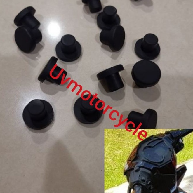 2pcs Side Mirror Rubber Universal Yamaha/Honda/Modenas/Suzuki | Shopee ...