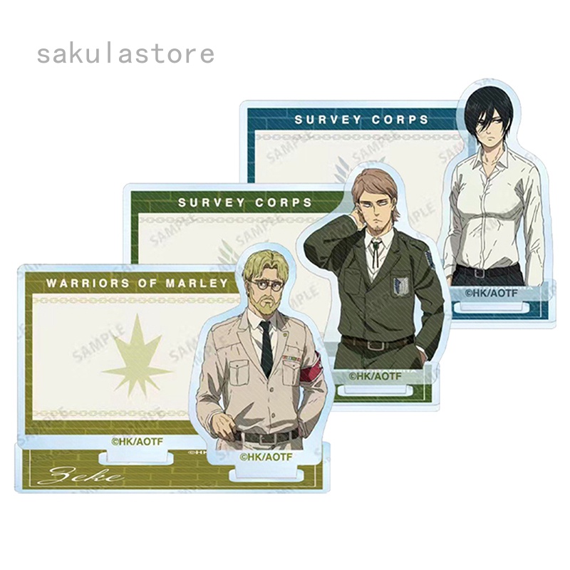 Anime Attack On Titan Figures Desk Plate Models Acrylic Stand Model ...