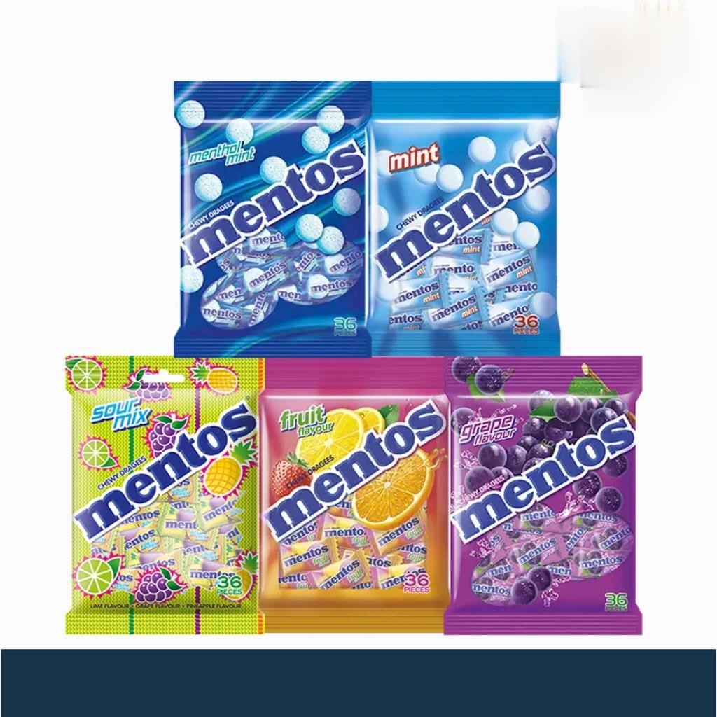 Mentos Chewy Dragees Assorted Flavors (36 pieces) | Shopee Malaysia