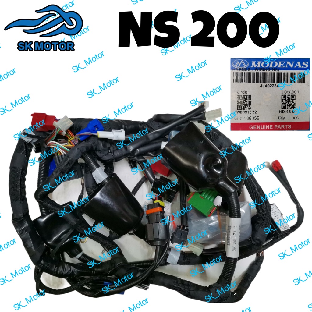 Modenas PULSAR NS 200 Fi Original Wire Harness Assy Wiring Wayaring ...