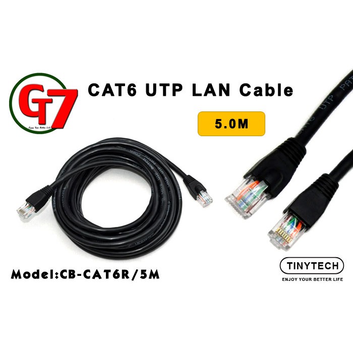 RJ45 CAT6 5M ROUND Ethernet Network LAN Cable UTP Patch Router (CB ...
