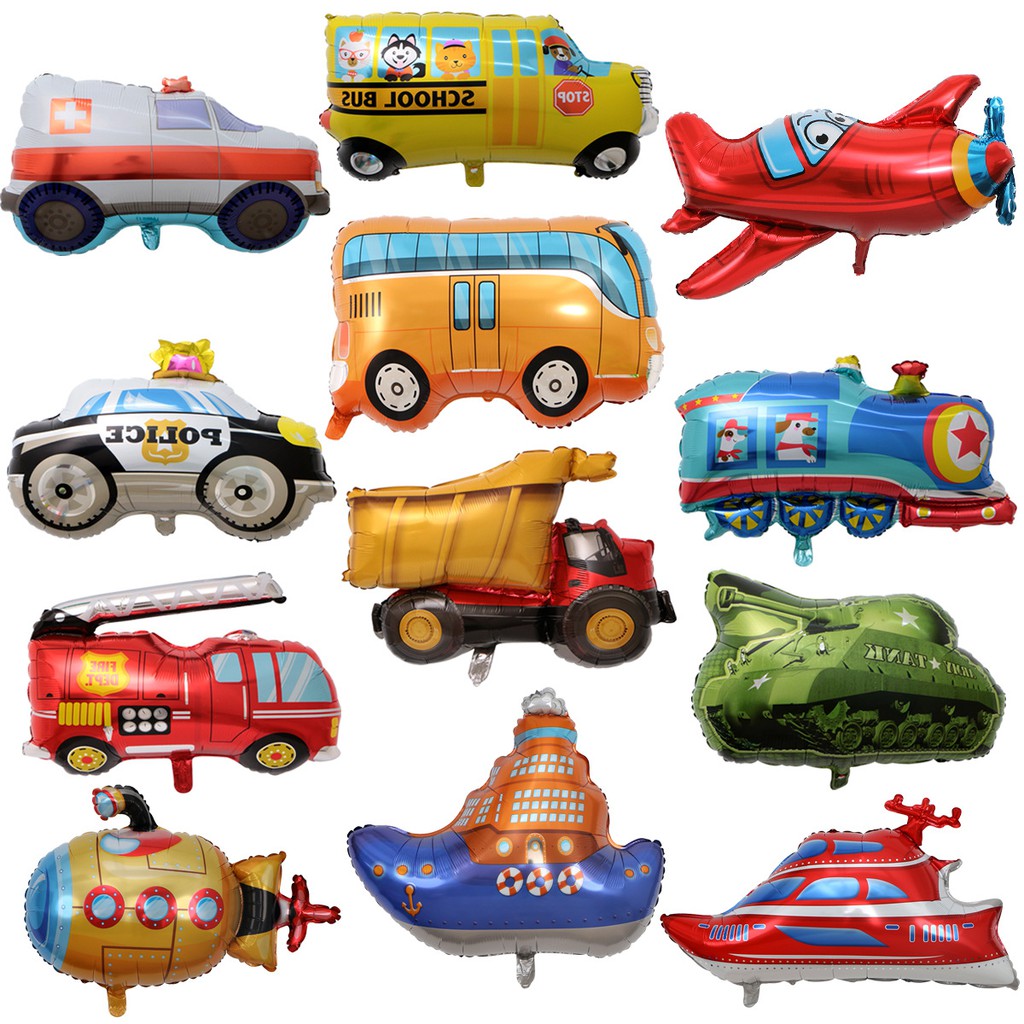 Giant Cartoon Car Helium Balloon Helicopter Airplane Train Cars ...