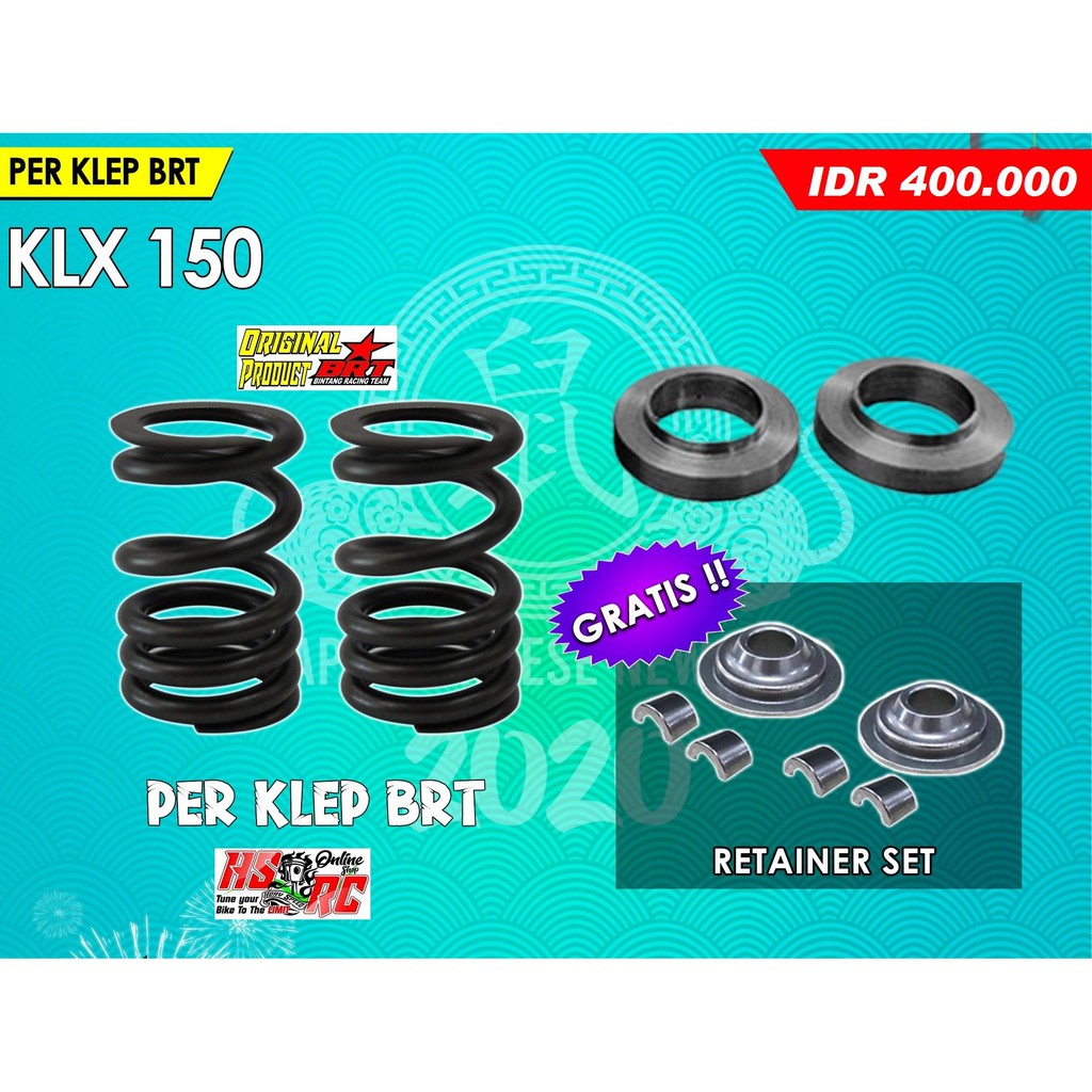 Super Valve PER BRT Kawasaki KLX 150 140 BF DT D Tracker Spring Valve Pear Lineer Progressive ...