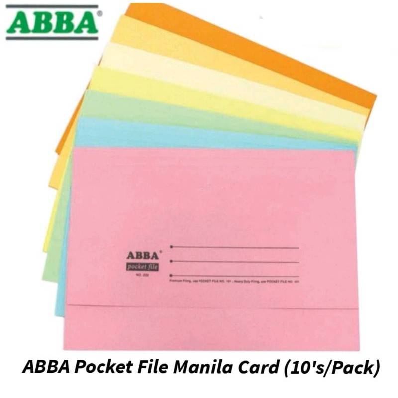 ABBA Pocket File Manila Card (10's/Pack) | Shopee Malaysia ABBA Pocket File Manila Card (10's/Pack) | Shopee Malaysia