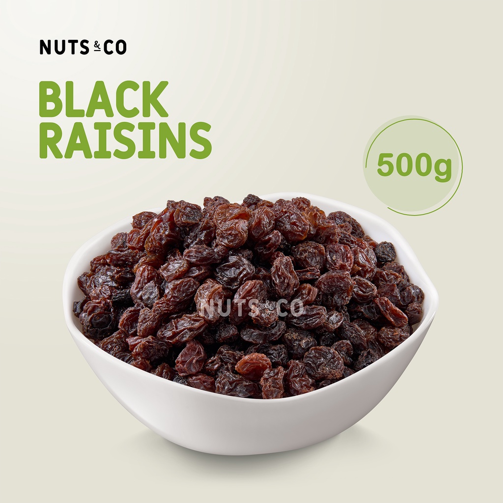 Nuts & Co Premium USA Black Raisin 500g/1kg Kismis Hitam 黑葡萄干 Halal ...