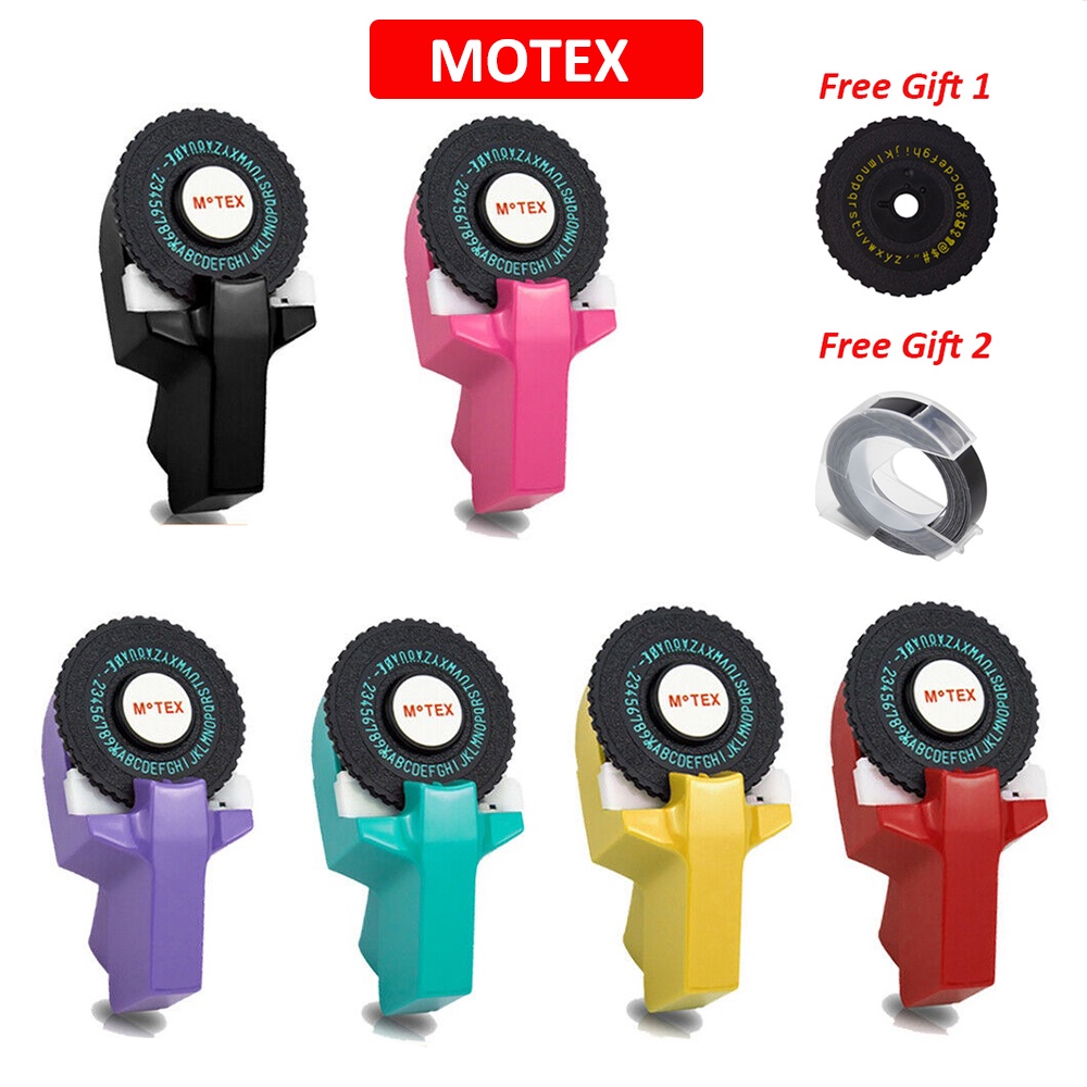 Mini DIY Manual Label Maker Typewriter for MOTEX E101 DE101 Label ...