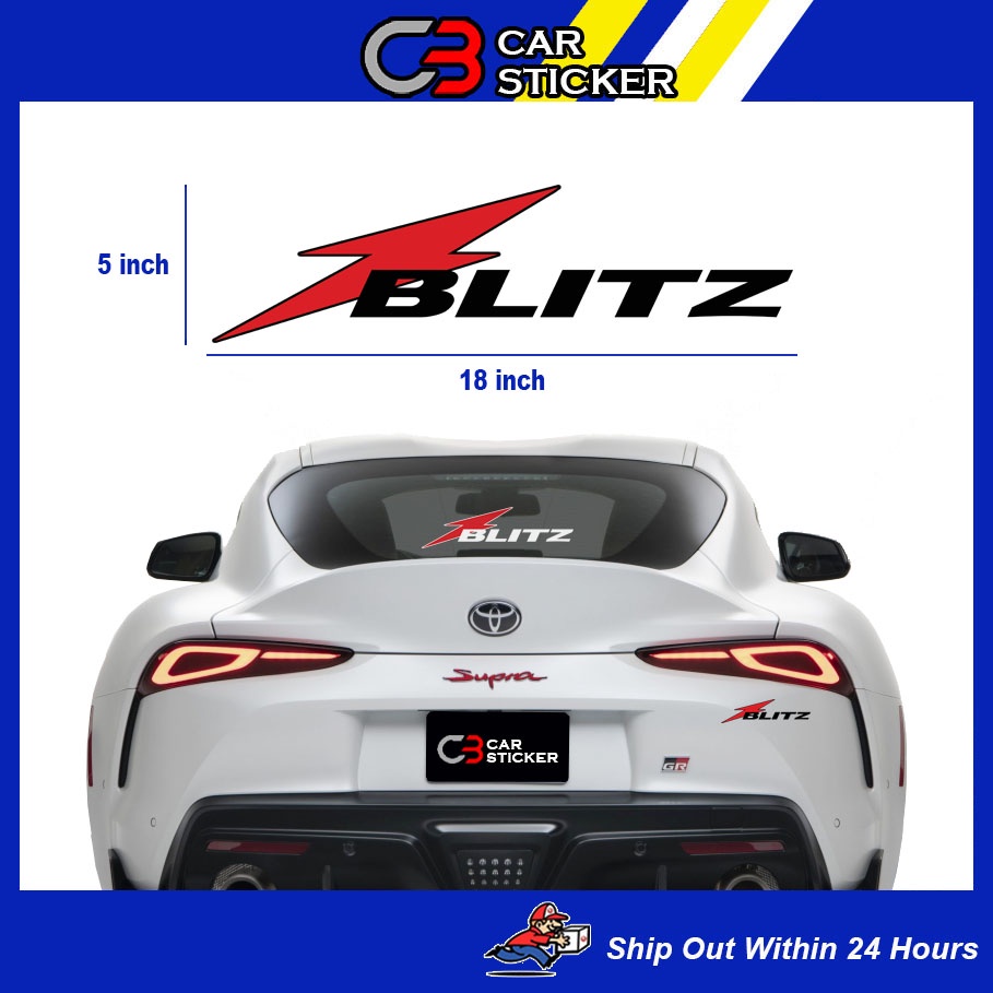 BLITZ Car Sticker/ CS667 | Shopee Malaysia