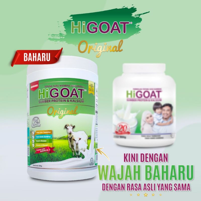 NEW HiGoat Susu Kambing 500g 🐐 Mudah Dibancuh Tiada Bau Hamis 🐐 Kalsium ...