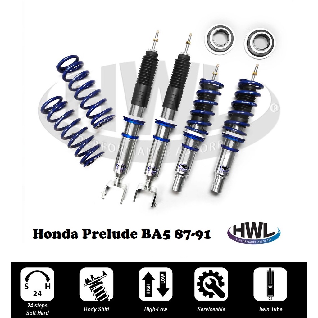 Honda Prelude BA5 87-91 - HWL MT1bs series fully adjustable absorber ...
