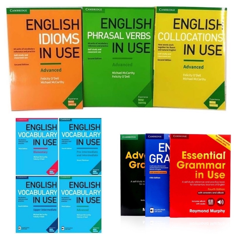 English Grammar in Use Essential, Intermediate, Advanced/Vocabulary in ...