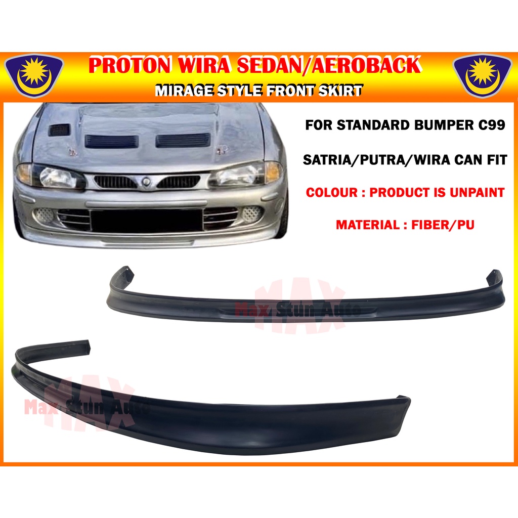 PROTON WIRA SEDAN SALOON AEROBACK SATRIA PUTRA FRONT SKIRT FOR SE ...