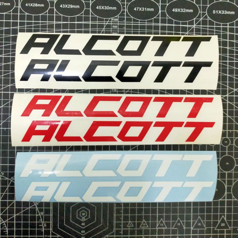 Cutting Sticker ALCOTT BIKE stiker | Shopee Malaysia