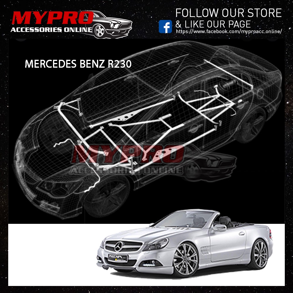 MERCEDES BENZ R230 SL350 3.5 V6 '02-'11 (2WD) 100%Original Ultra Racing ...