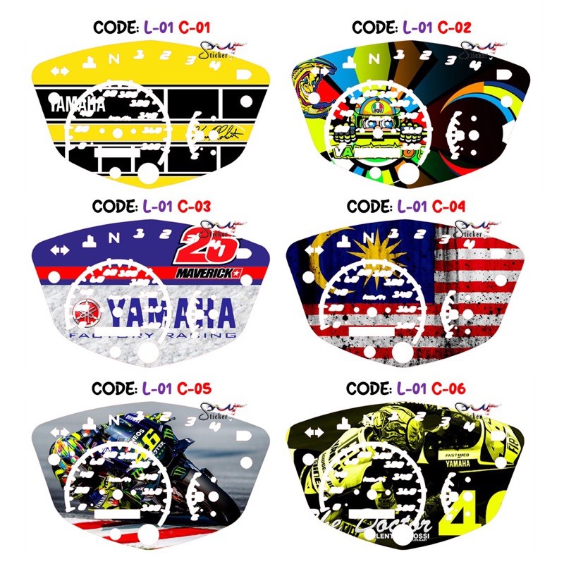 LCV1 Meter Sticker Yamaha LC V1 Meter Stiker (CUSTOM DESIGN CHAT US ...