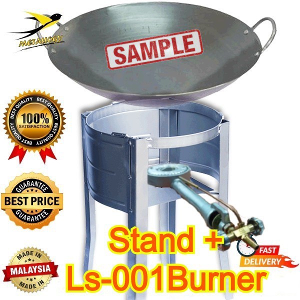 Metallogy Kitchen Gas Stove Stand Kuali Dapur Stand Stove Steel Wok Gas ...
