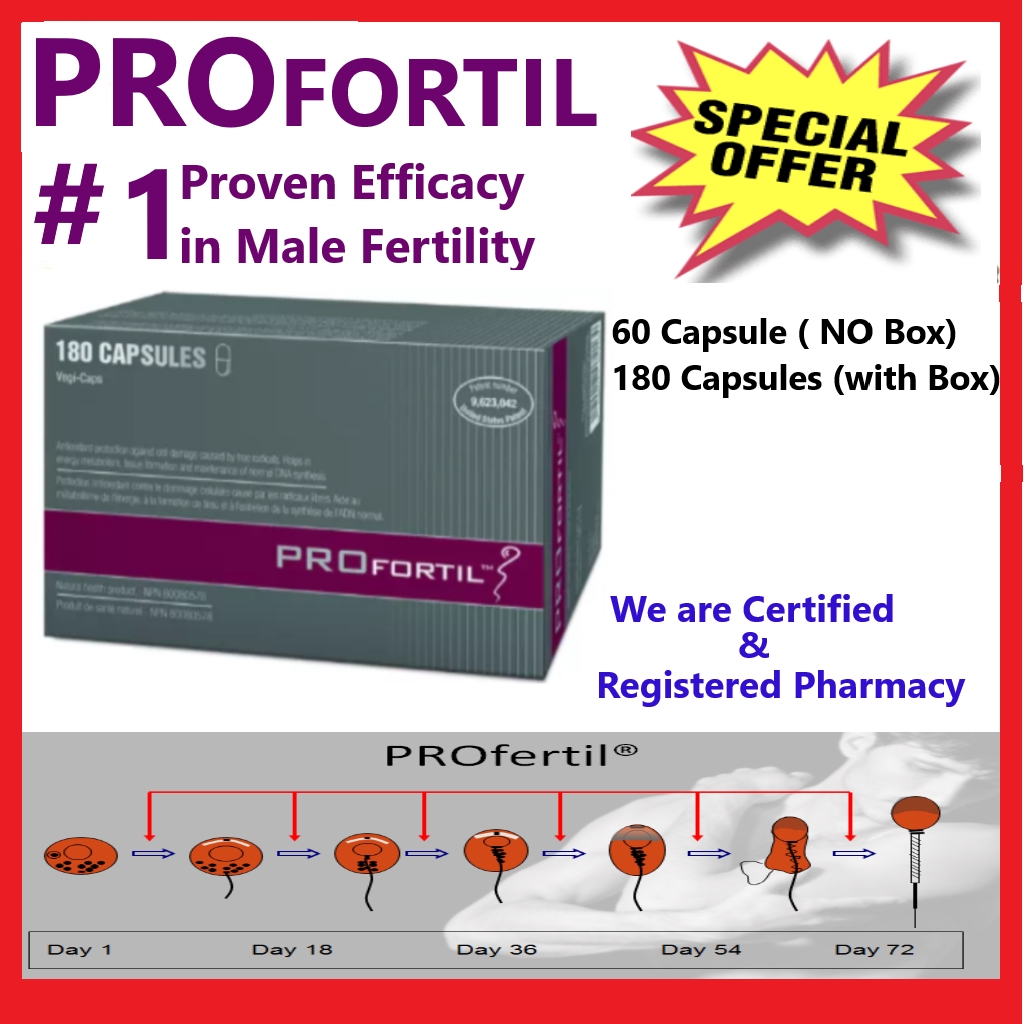 PROFORTIL 180 Capsules / 60 Capsules - Improvement of sperm quality ...