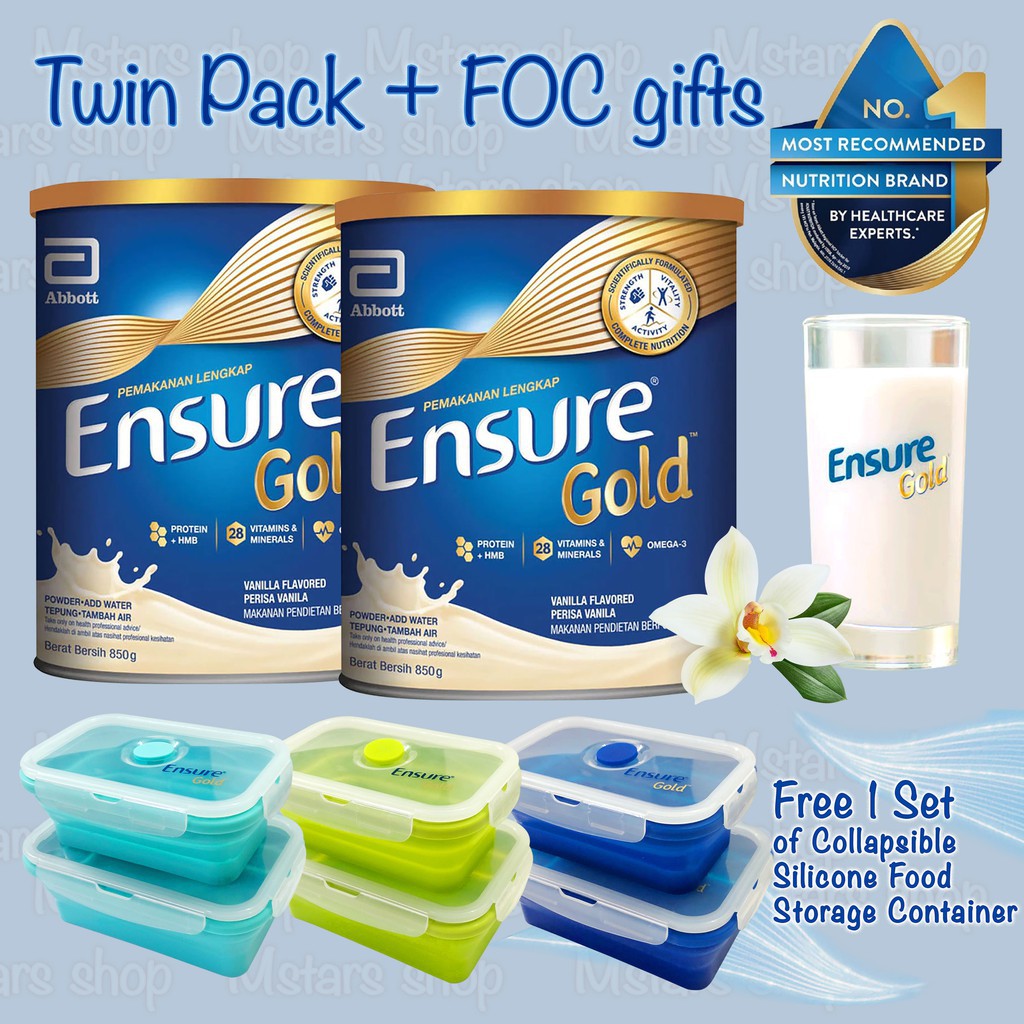 Ensure Gold Twin Pack 850g x 2 + FOC GIFT | Shopee Malaysia