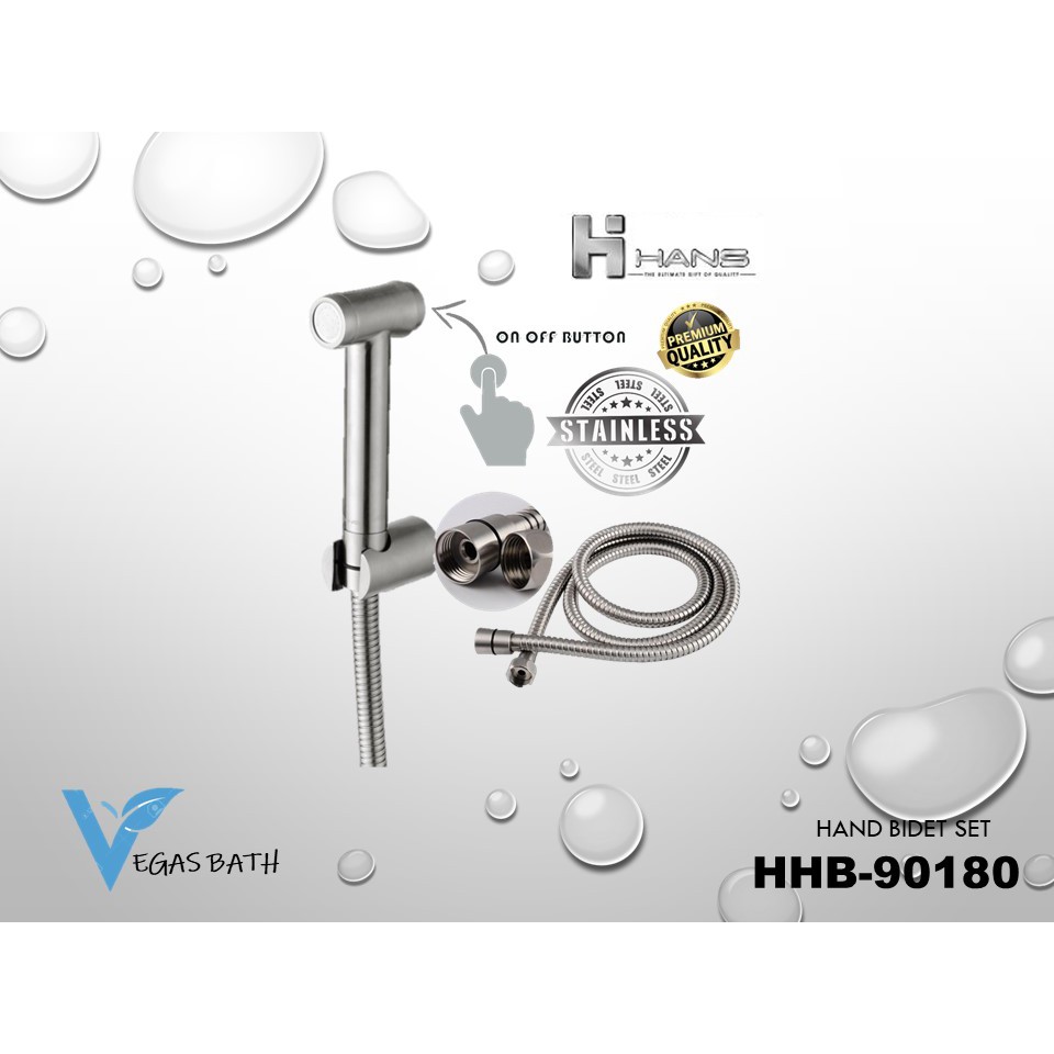 HANS BIDET-HAND BIDET SET-STAINLESS STEEL-HHB-90180 | Shopee Malaysia
