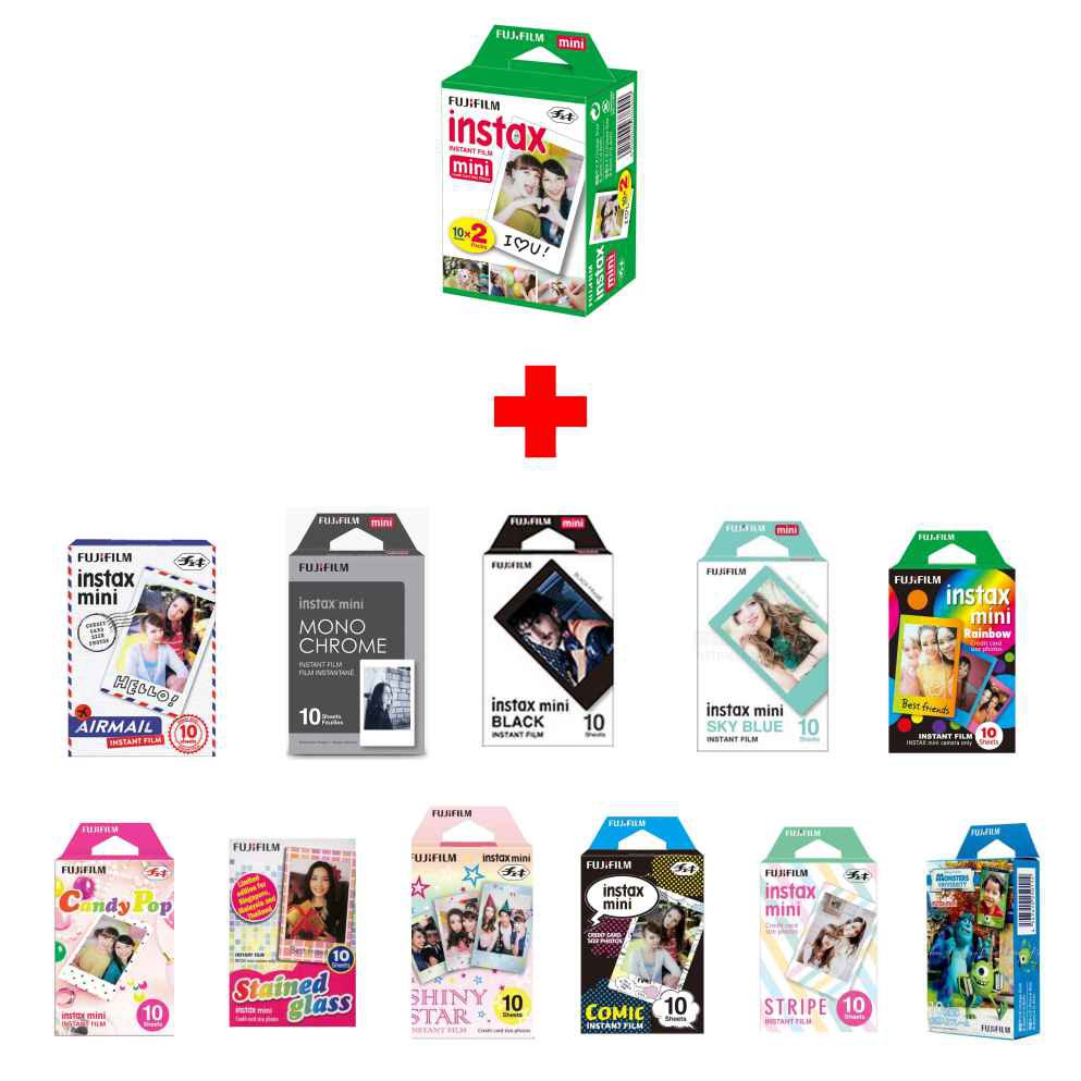 Fujifilm Instax Mini Film (20 Pcs) + Design Film (10 Pcs) | Shopee Malaysia
