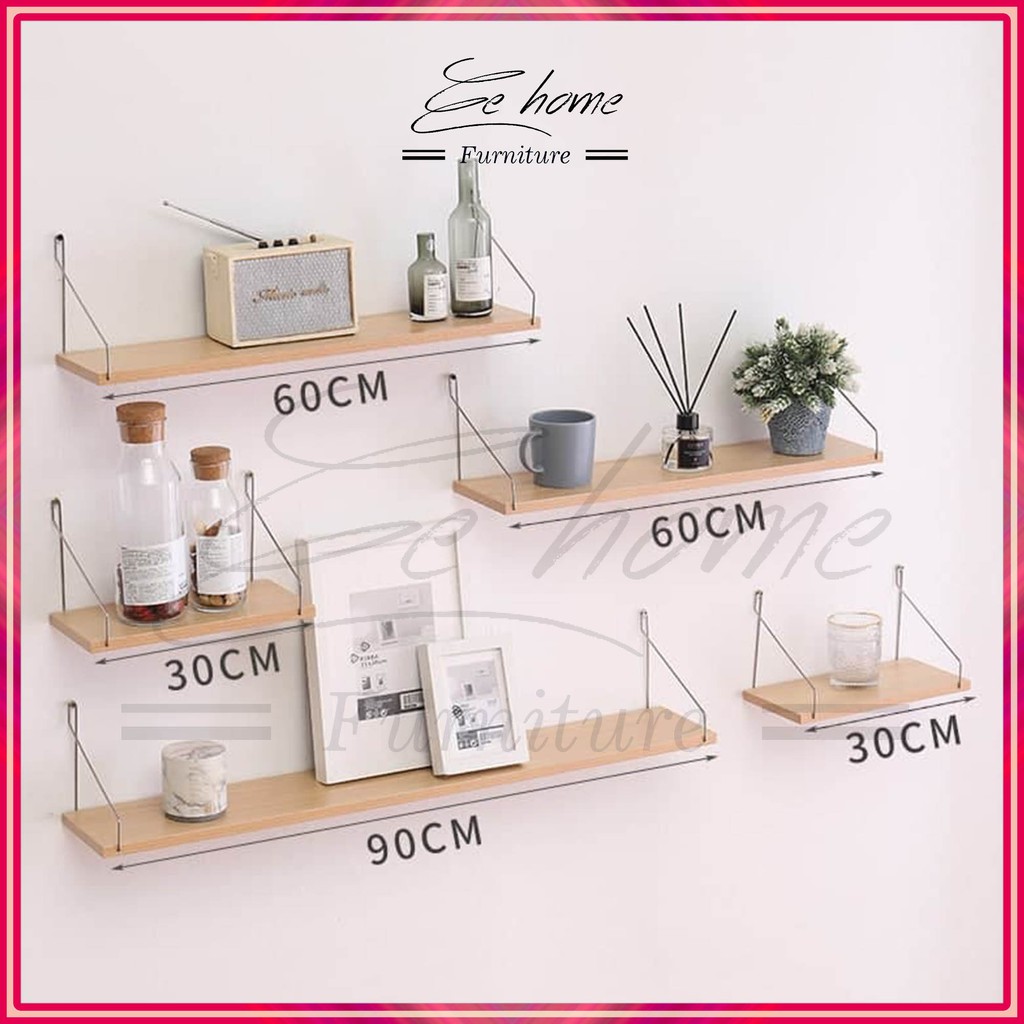 EE HOME Wall Hanging Shelf Wall Hanging Rack Dinding Rumah Shelf ...