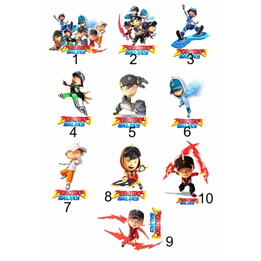 Sticker Graftac Cutting BOBOIBOY Galaxy 2 Size 30 cm | Shopee Malaysia