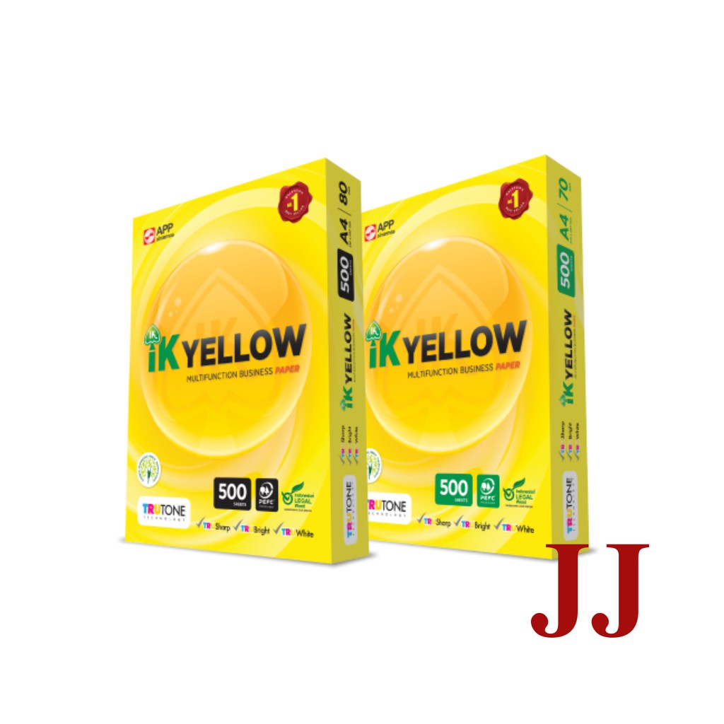 IK YELLOW A4 COPIER PAPER (1 BOX - 5 REAMS) | Shopee Malaysia